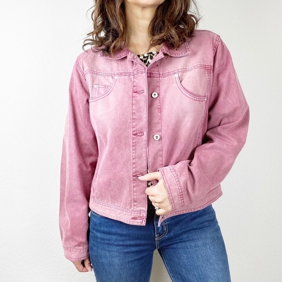 Sundance | Jackets & Coats | Sundance Distressed Red Denim Trucker ...
